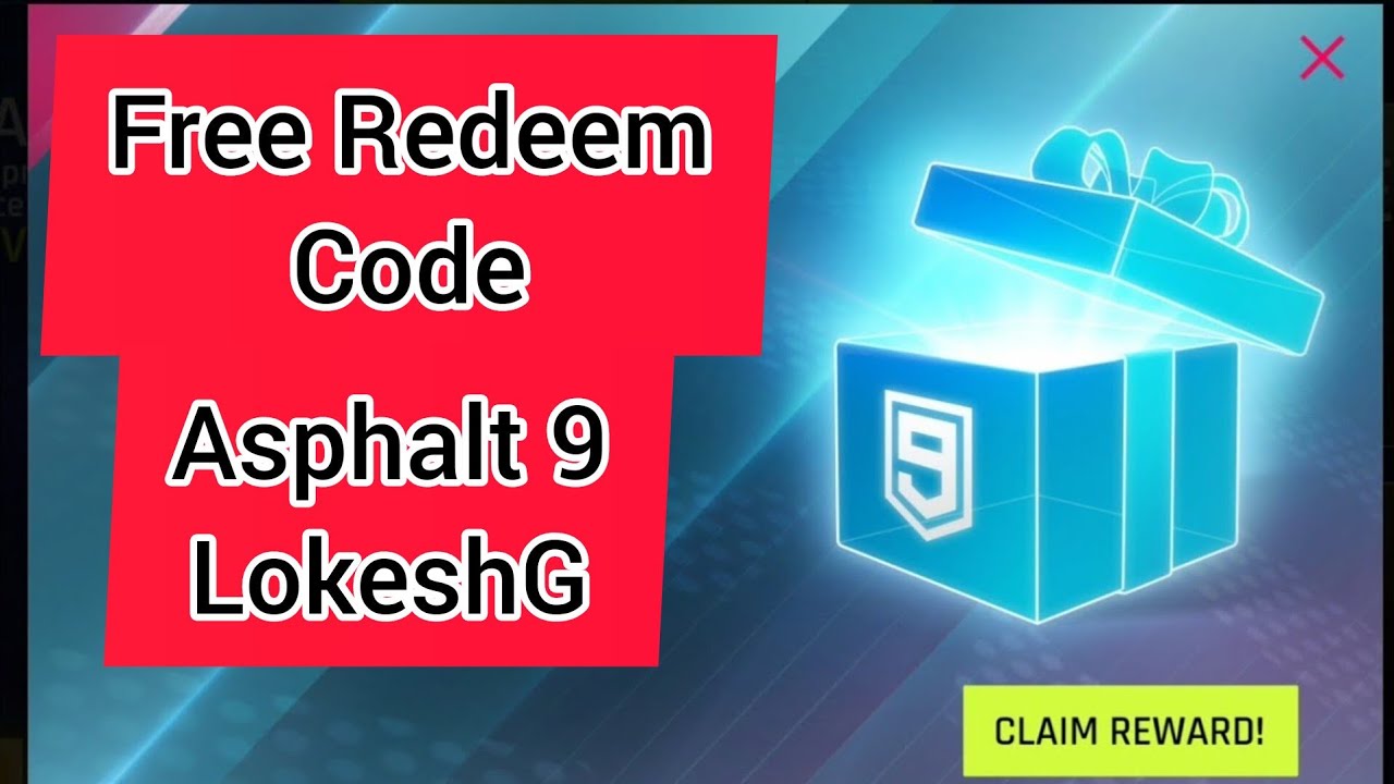 Asphalt 9 Free Redeem Code | Free Tokens - YouTube