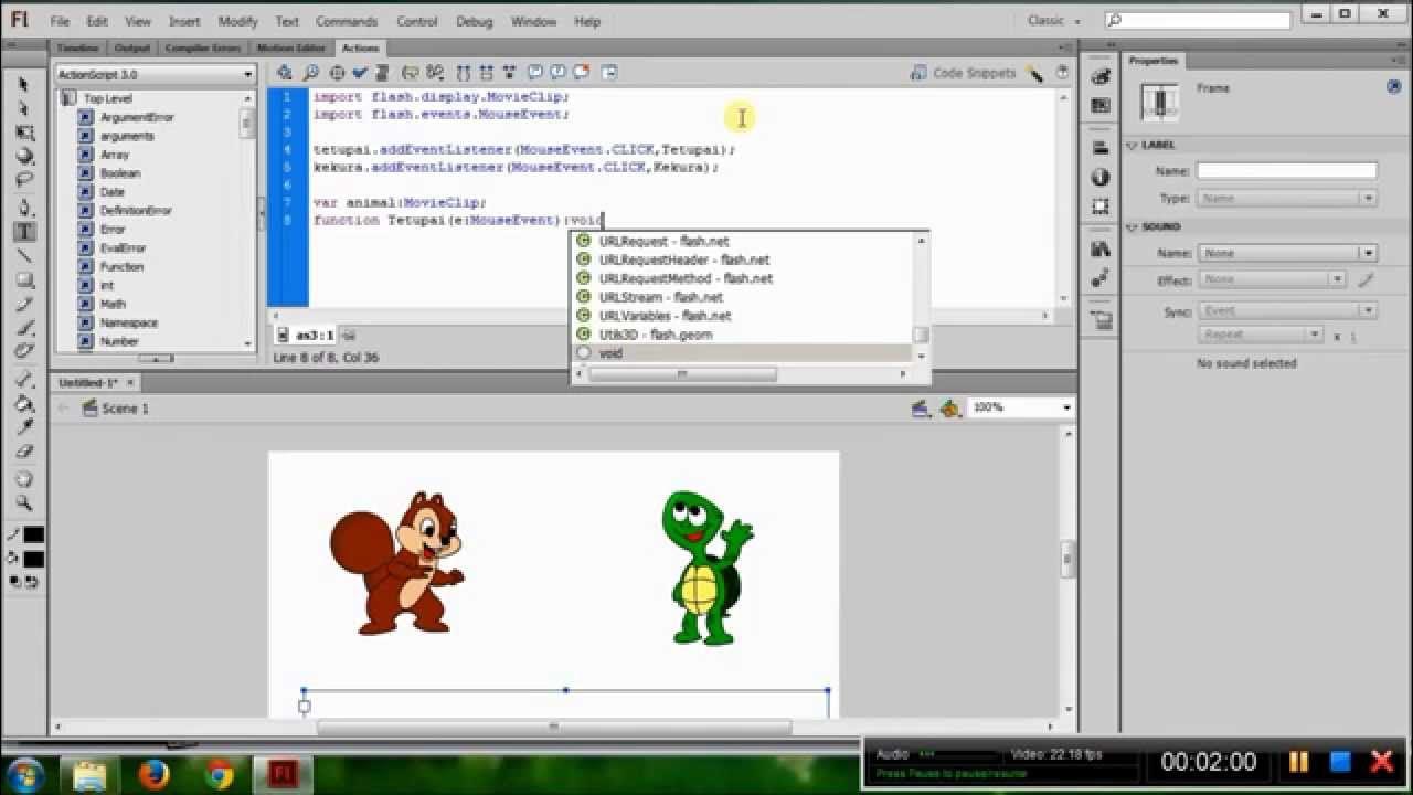 Tutorial Animation Scripting_Memaparkan teks pada objek yang diklik - YouTube