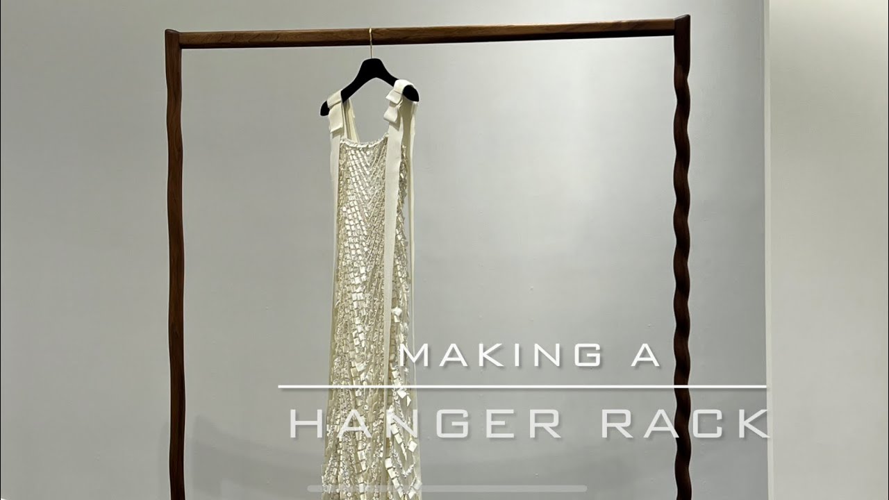 Making a hanger rack / 드레스 행거 만들기 - YouTube