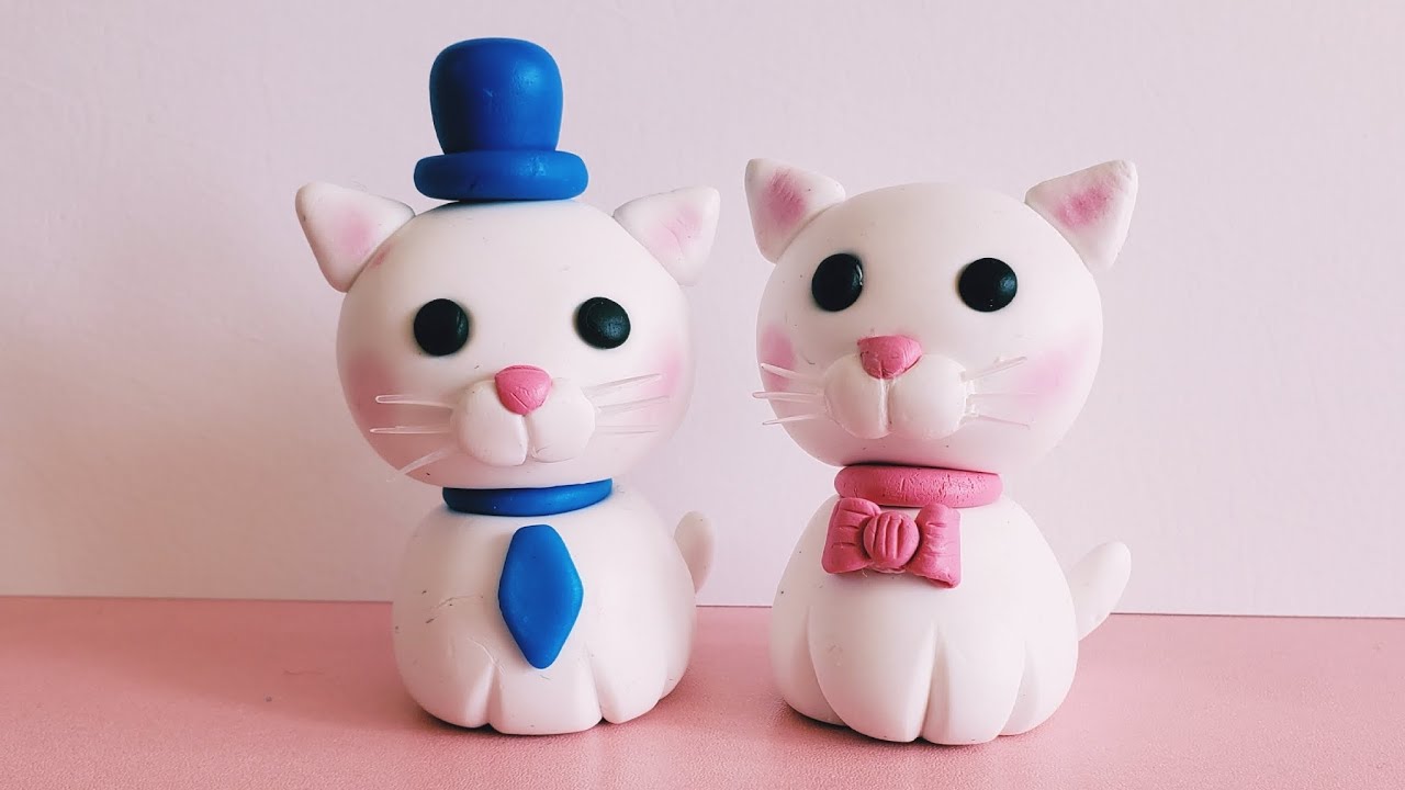 Making cats with polymer clay | How to make cats from polymer clay ...