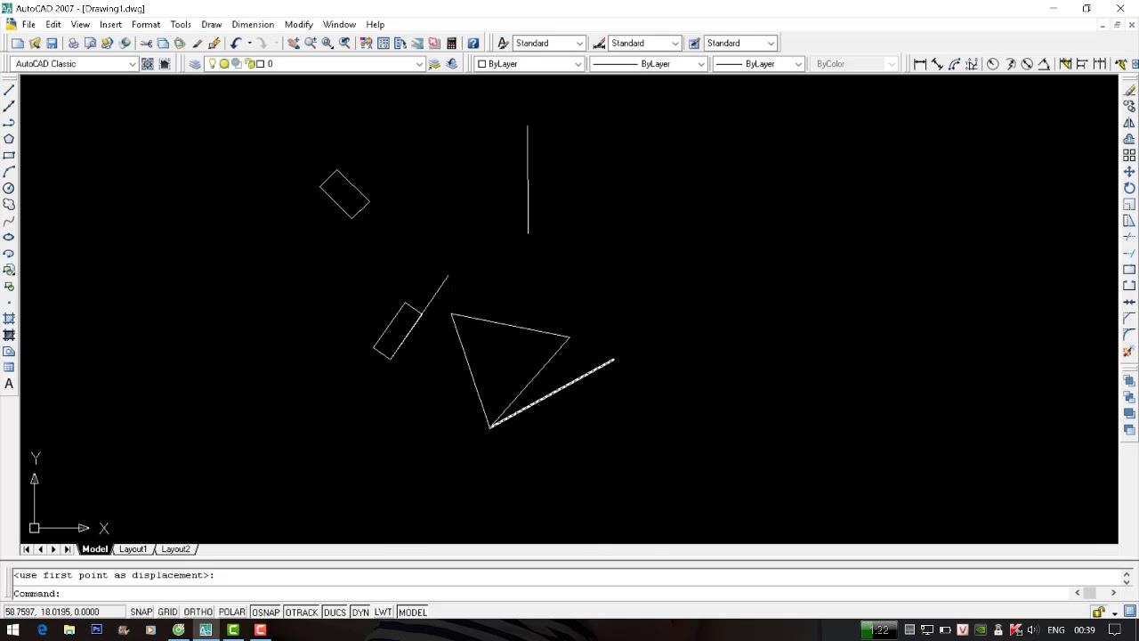 Bài 21 CÁCH SỬ DỤNG LỆNH ROTATE RO TRONG AUTOCAD - YouTube