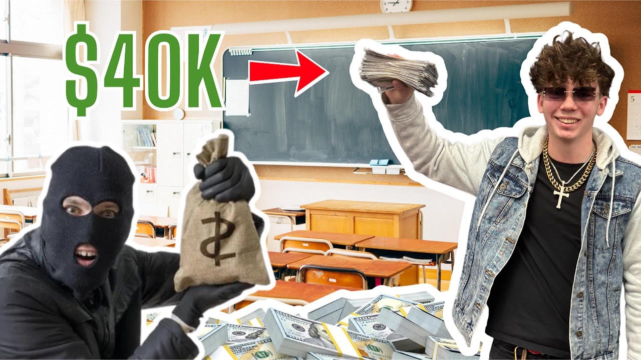 I TOOK $40K IN CASH TO SCHOOL (BAD IDEA) - YouTube