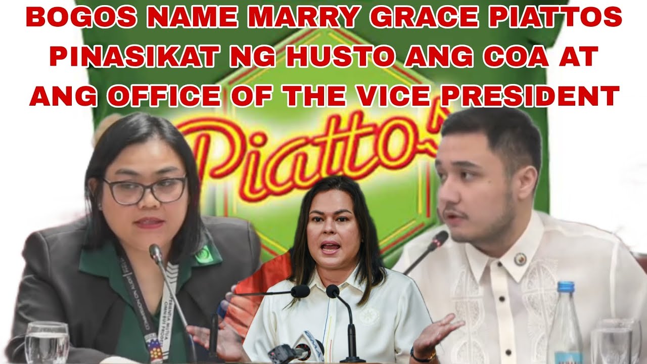 BOGOS NAME MARRY GRACE PIATTOS PINASIKAT NG HUSTO ANG COA AT ANG OFFICE ...