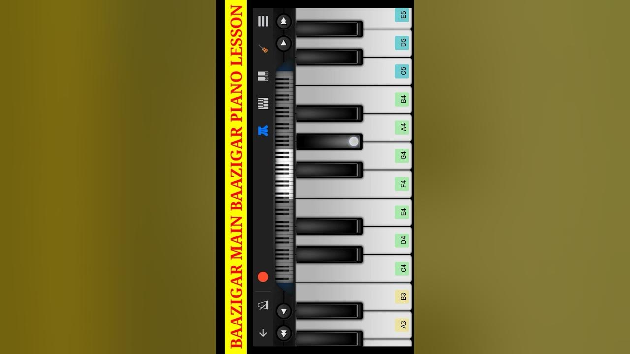 Baazigar Main Baazigar Piano Lesson YouTube baazigar-main-baazigar-piano-lesson-youtube