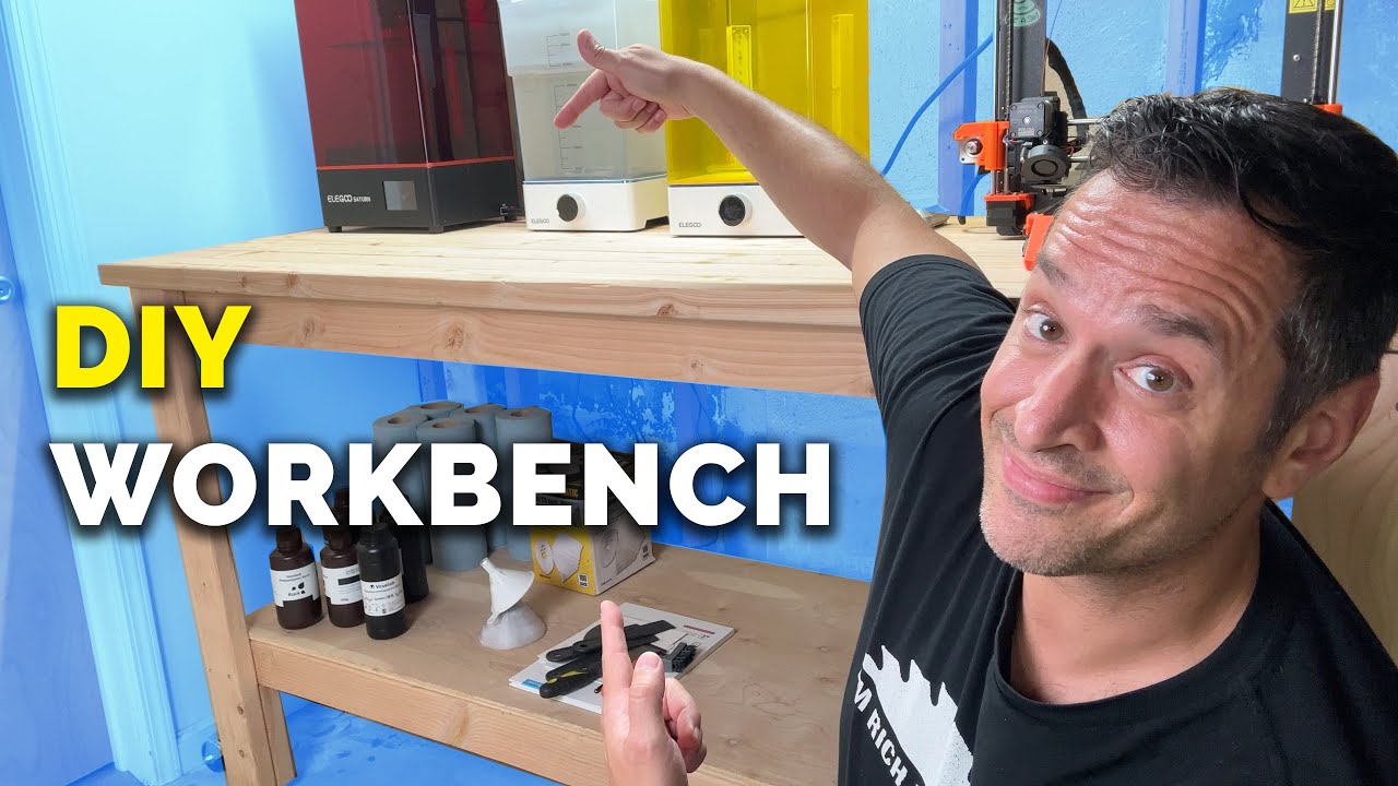 How to Make a Workbench out of 2x4s (it's REALLY Easy) + FREE PLANS ...