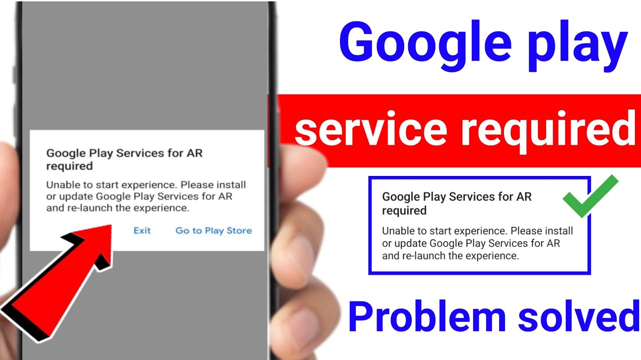 google play services for ar required problem | how to fix google play ...