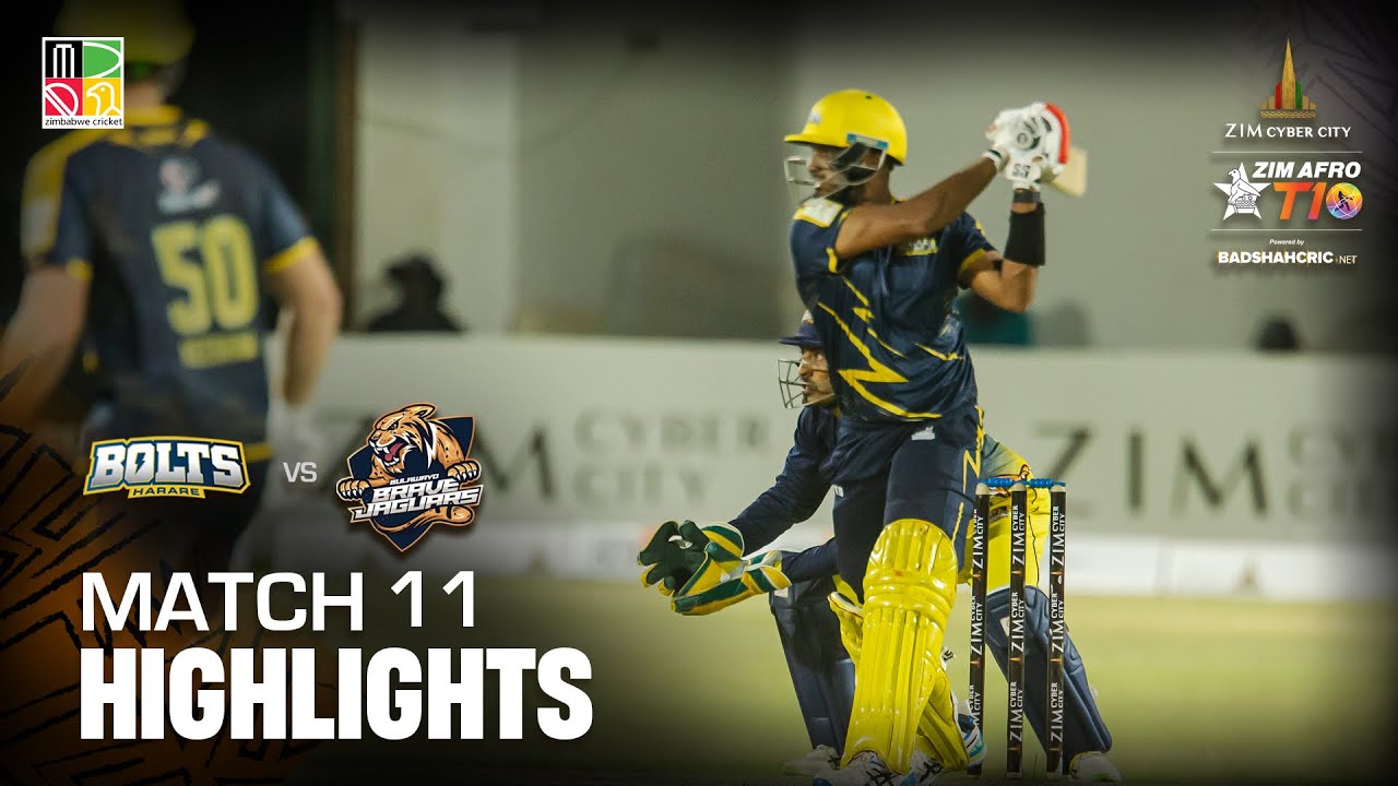 Match 11 Highlights I Day 4 I Harare Bolts vs Bulawayo Brave | Zim Afro T10 Season 2 I 2024 ...
