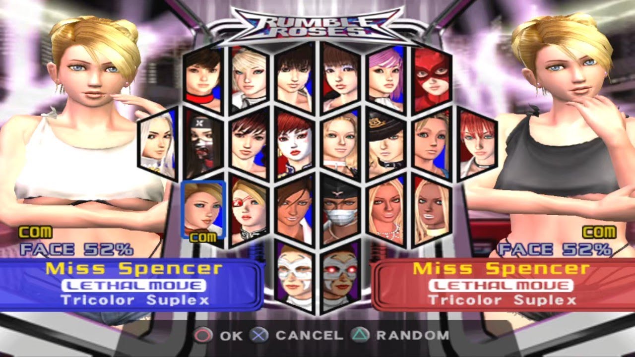 ランブルローズ スペンサー先生 vs スペンサー先生 OHM Rumble Rose Miss Spencer vs Miss Spencer ...