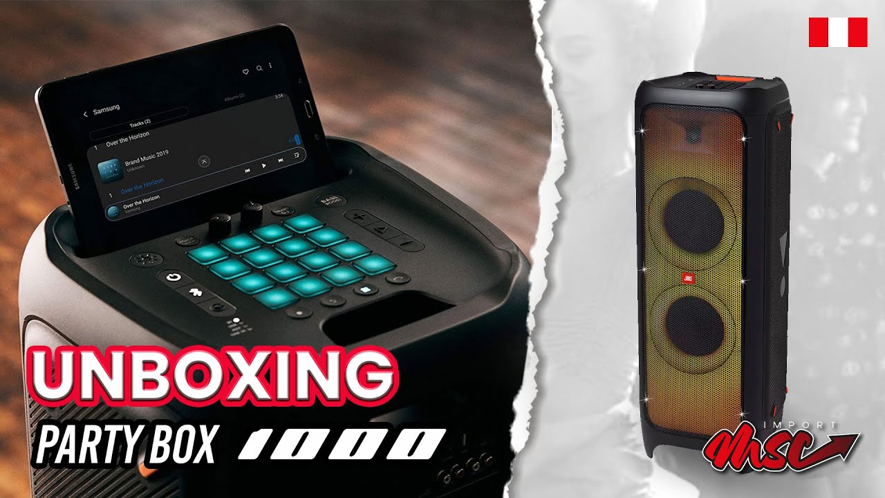 JBL PartyBox 1000 - UNBOXING y prueba de sonido - YouTube