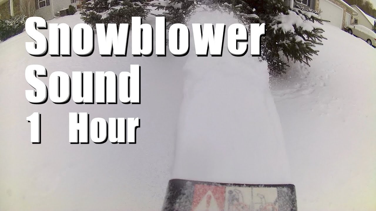 Snowblower Sound - Blowing Snow after a Snow Storm - YouTube