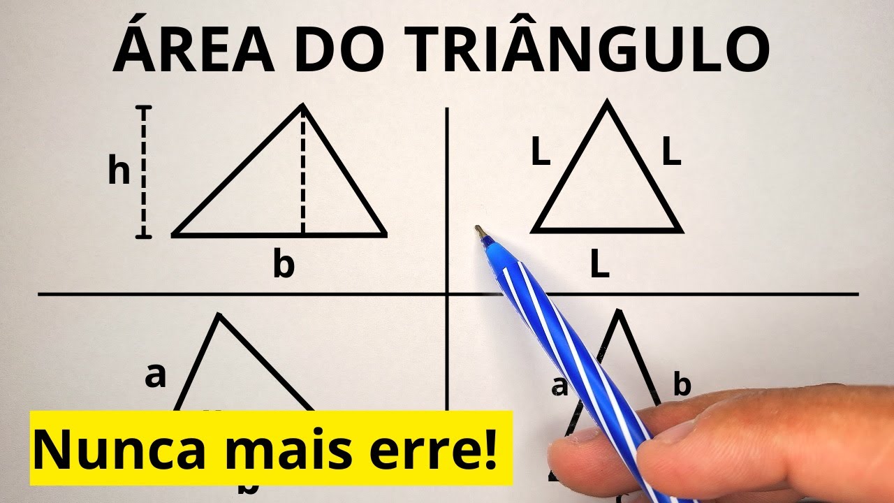 Área do triângulo: Aprenda de Forma Simples e Rápida - YouTube