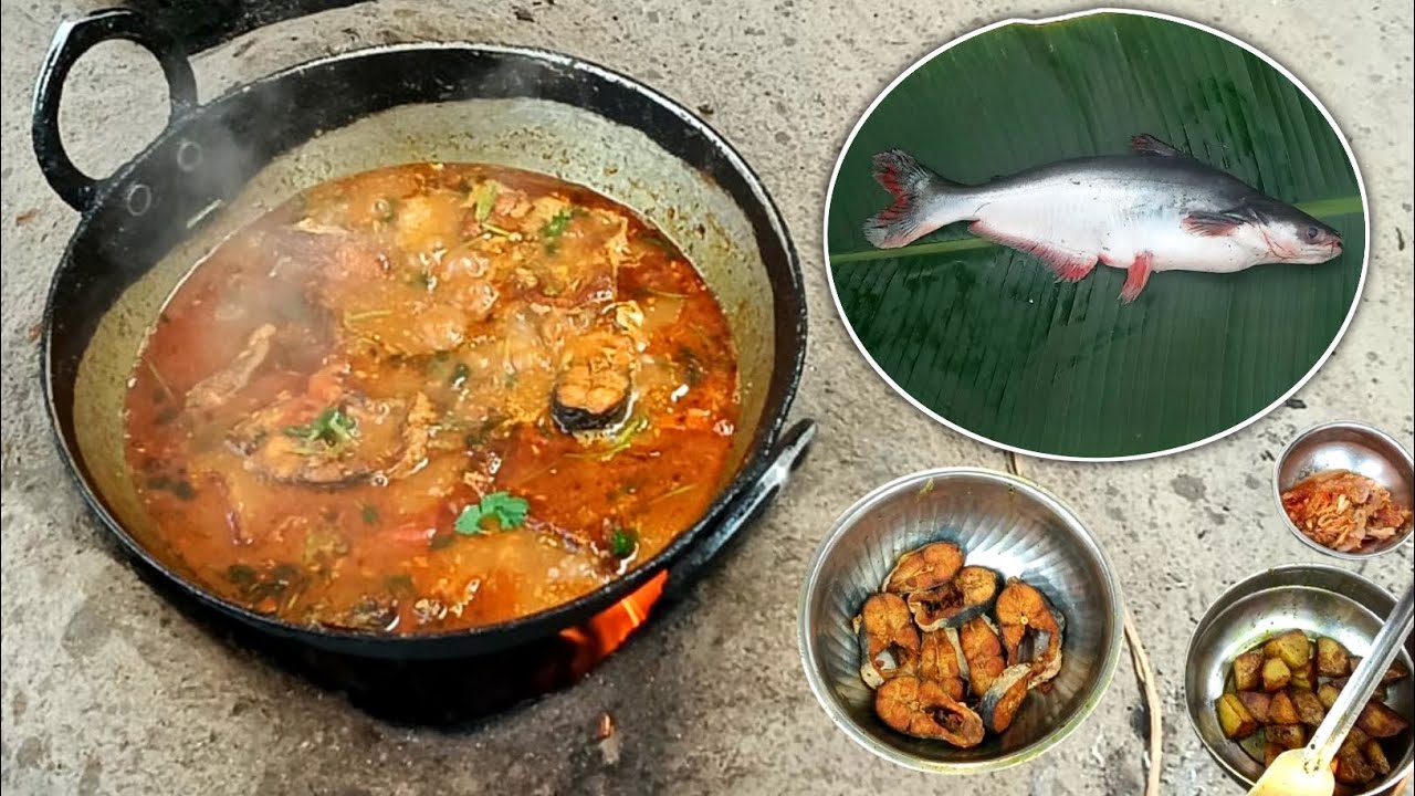 HAIRY FISH COOKING | unique style see balia fish cooking | Indian ...