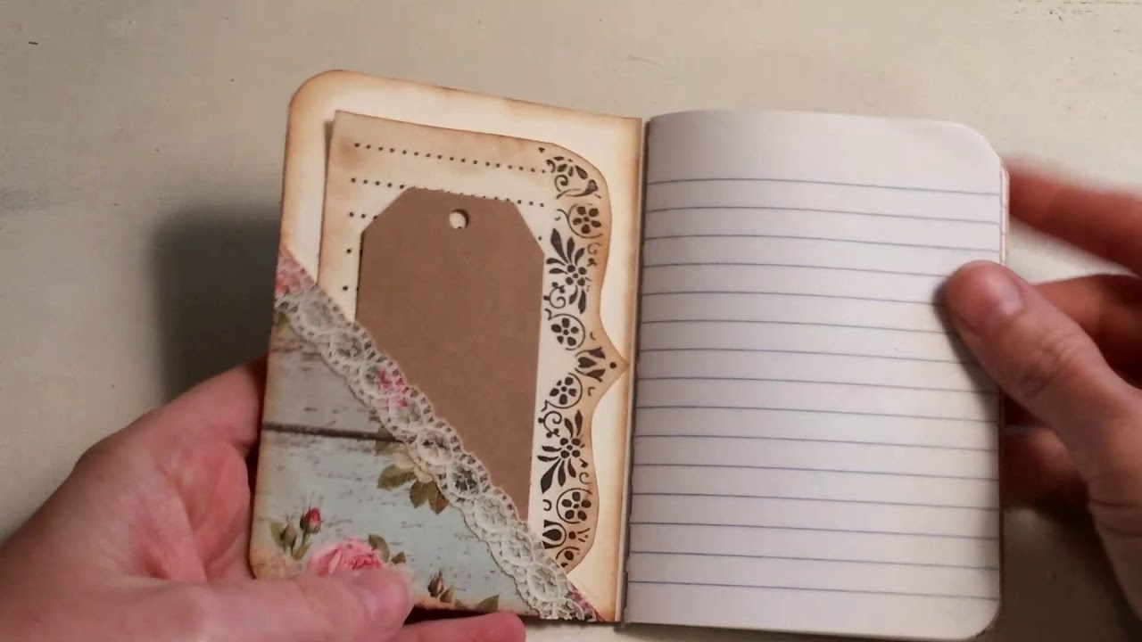 (SOLD)Altered Mini Composition Notebook - YouTube