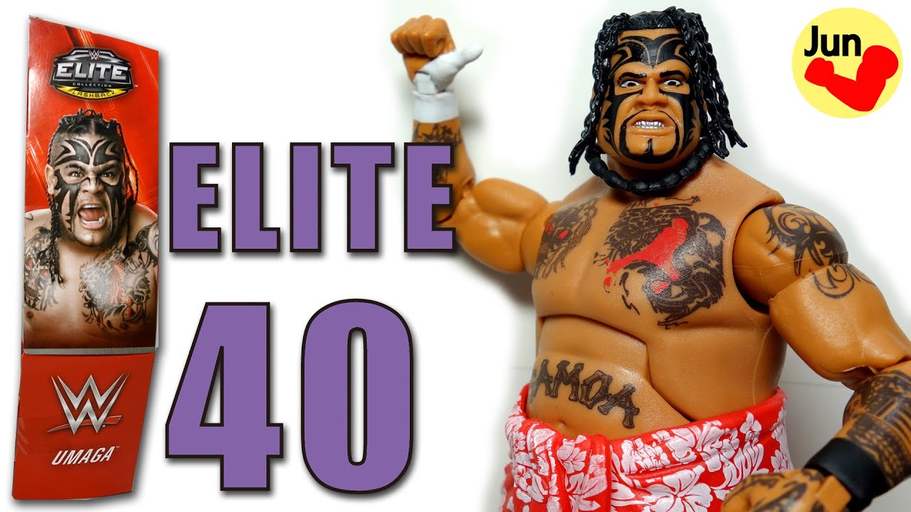 WWE Figure ELITE 40 Umaga Review & Unboxing Mattel - YouTube