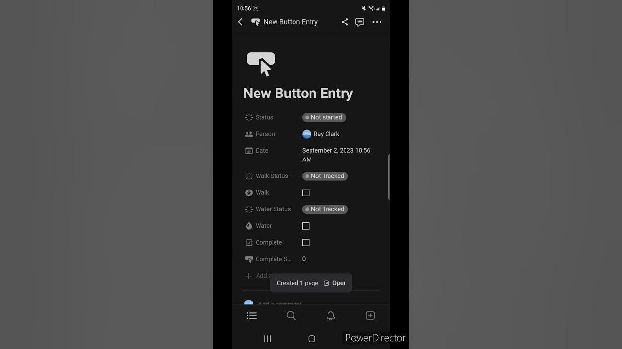 Using Notion Buttons And Notionautomations In A Habit Tracker Notiontips Youtube