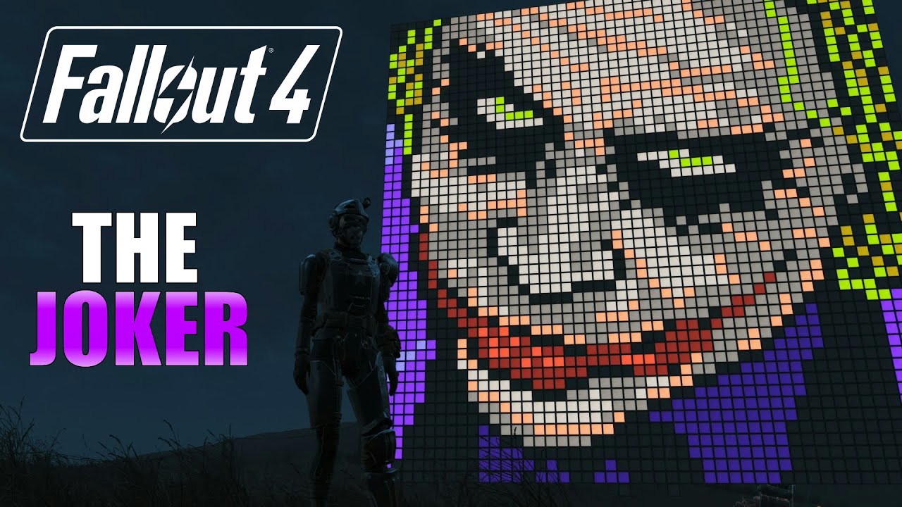 Fallout 4: Feature Pixel Art: The Joker - YouTube
