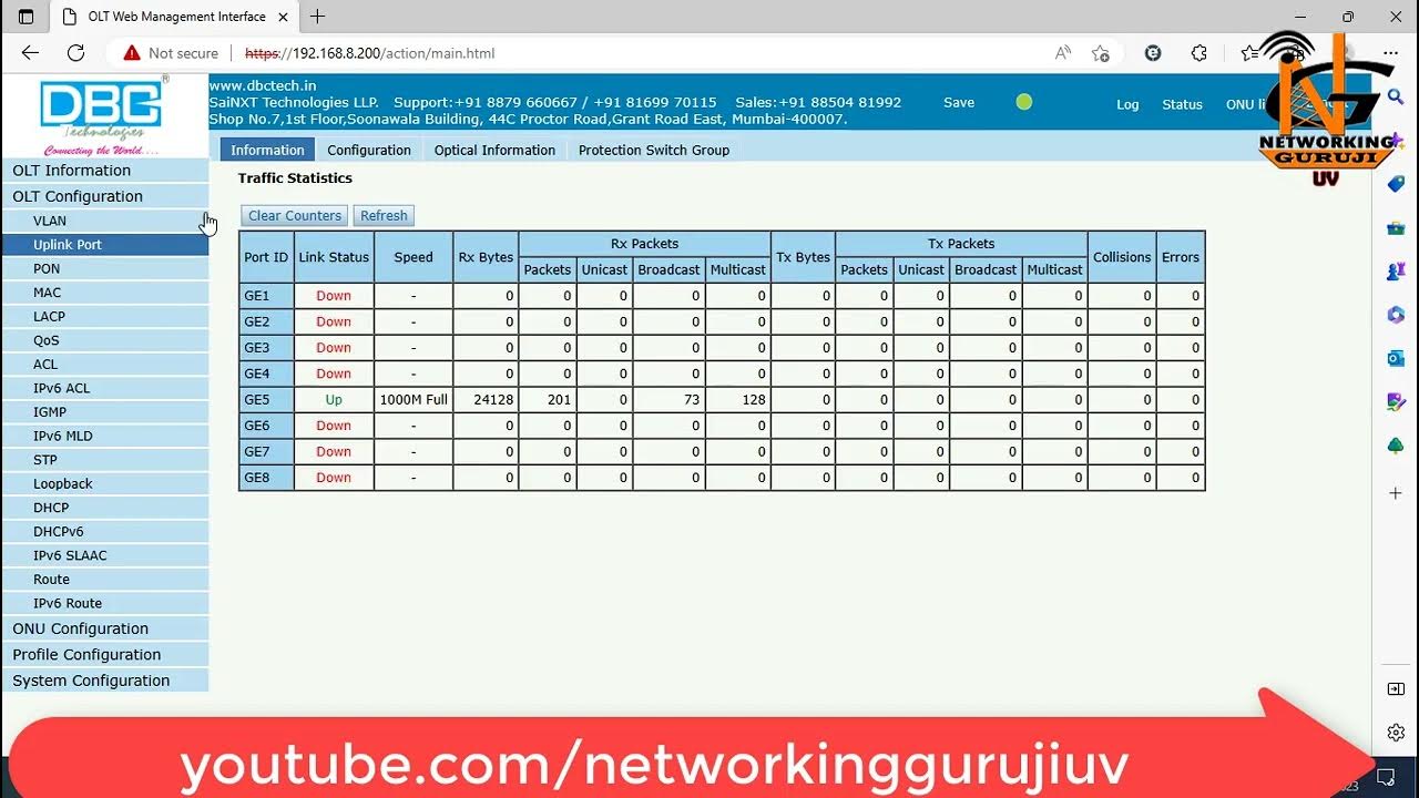 dbc olt and onu router configuration -part 1 - YouTube