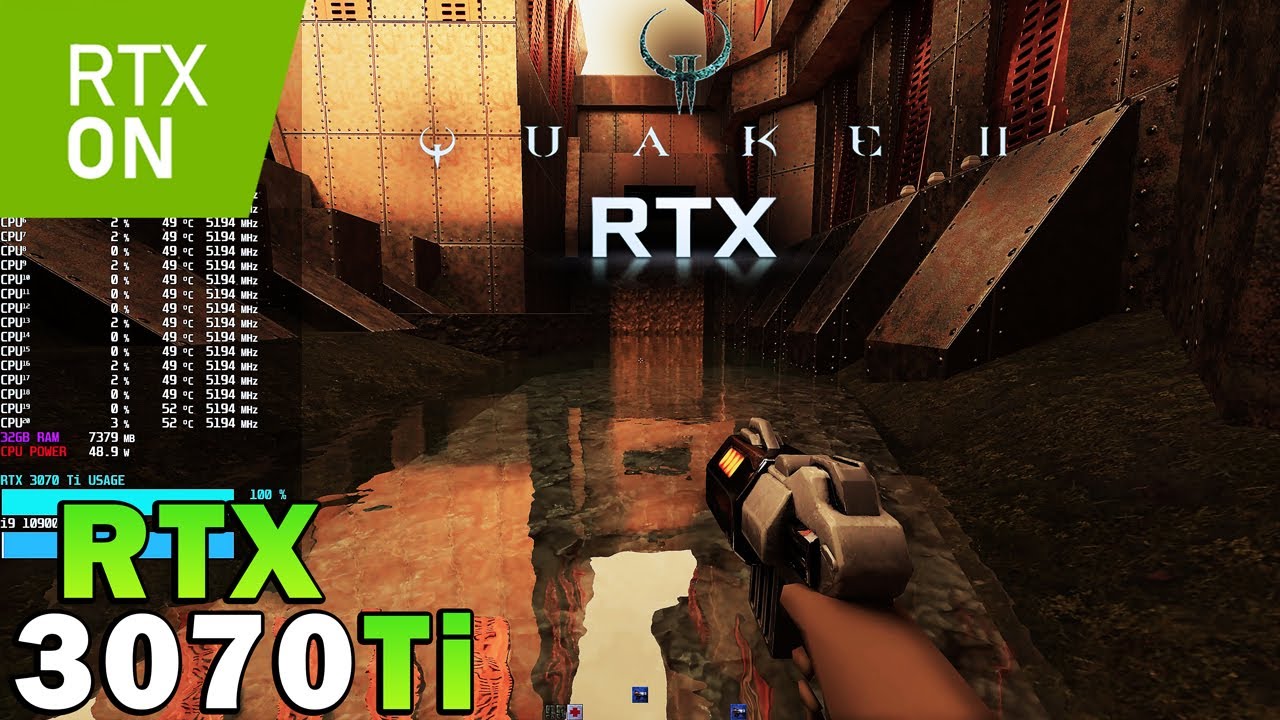 Quake 2 RTX | RTX 3070 Ti | i9 10900K 5.2GHz | Ray Tracing | 4K - 1440p ...