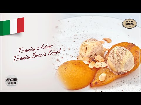 Tiramisu Bracia Koral w towarzystwie przepysznej gruszki.