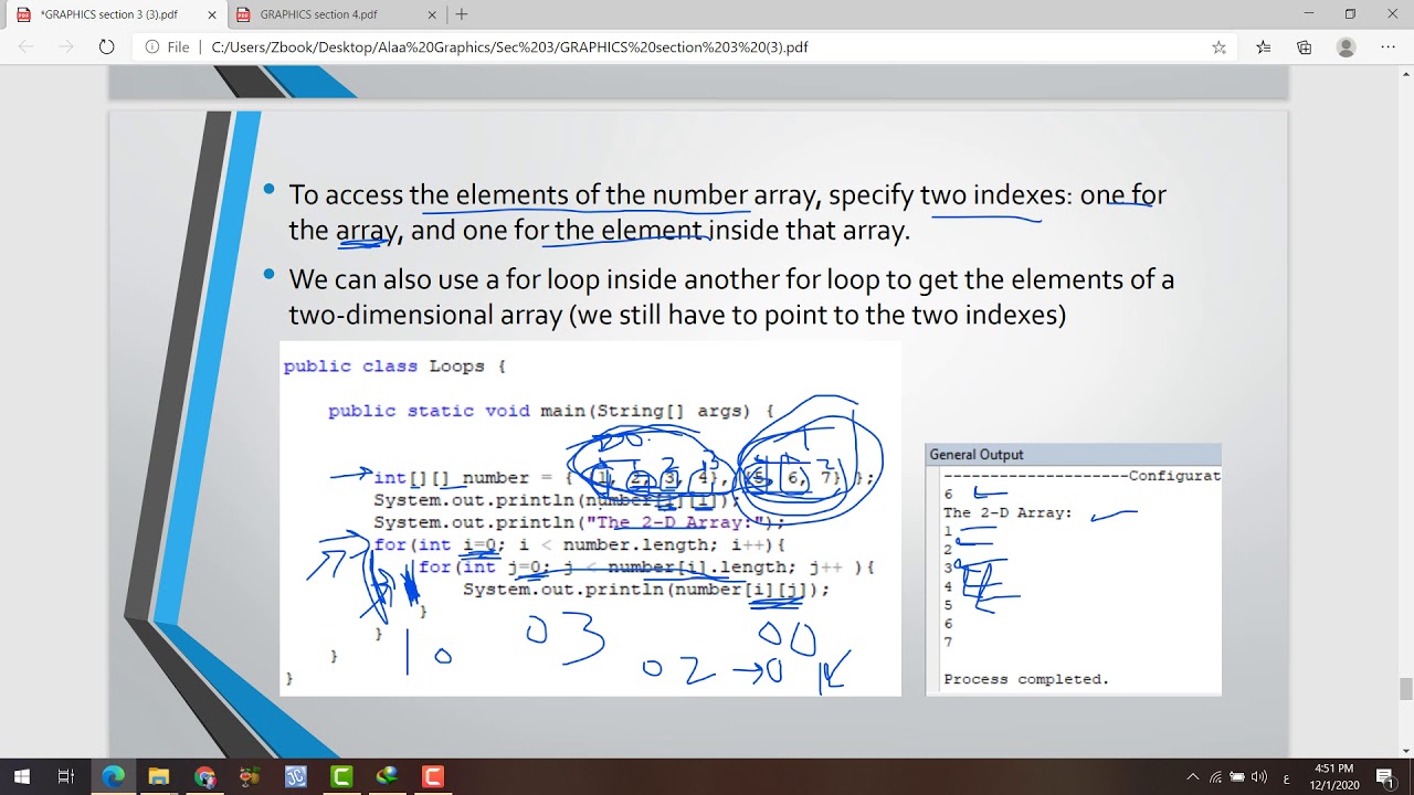 Graphics With Java Multi Dimensional Arrays In Java Java Tutorial 0996