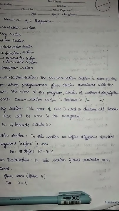 Basic Structures of C program - YouTube