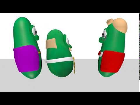 Tested my PixarFan of Steve, Bob and Mark the Cucumbers model in ...