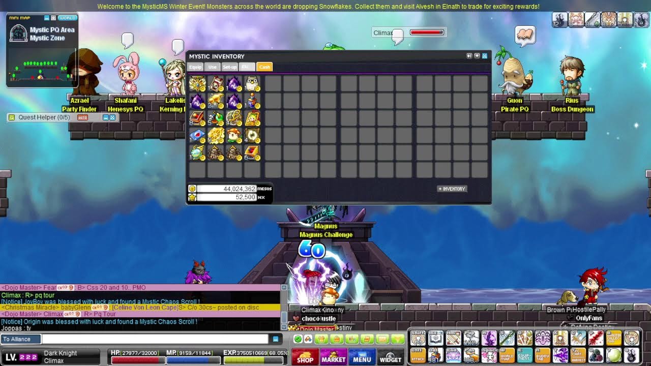 ~MysticMs~ Day 30~ Grinding , More Chaos Scrolls Please! - YouTube