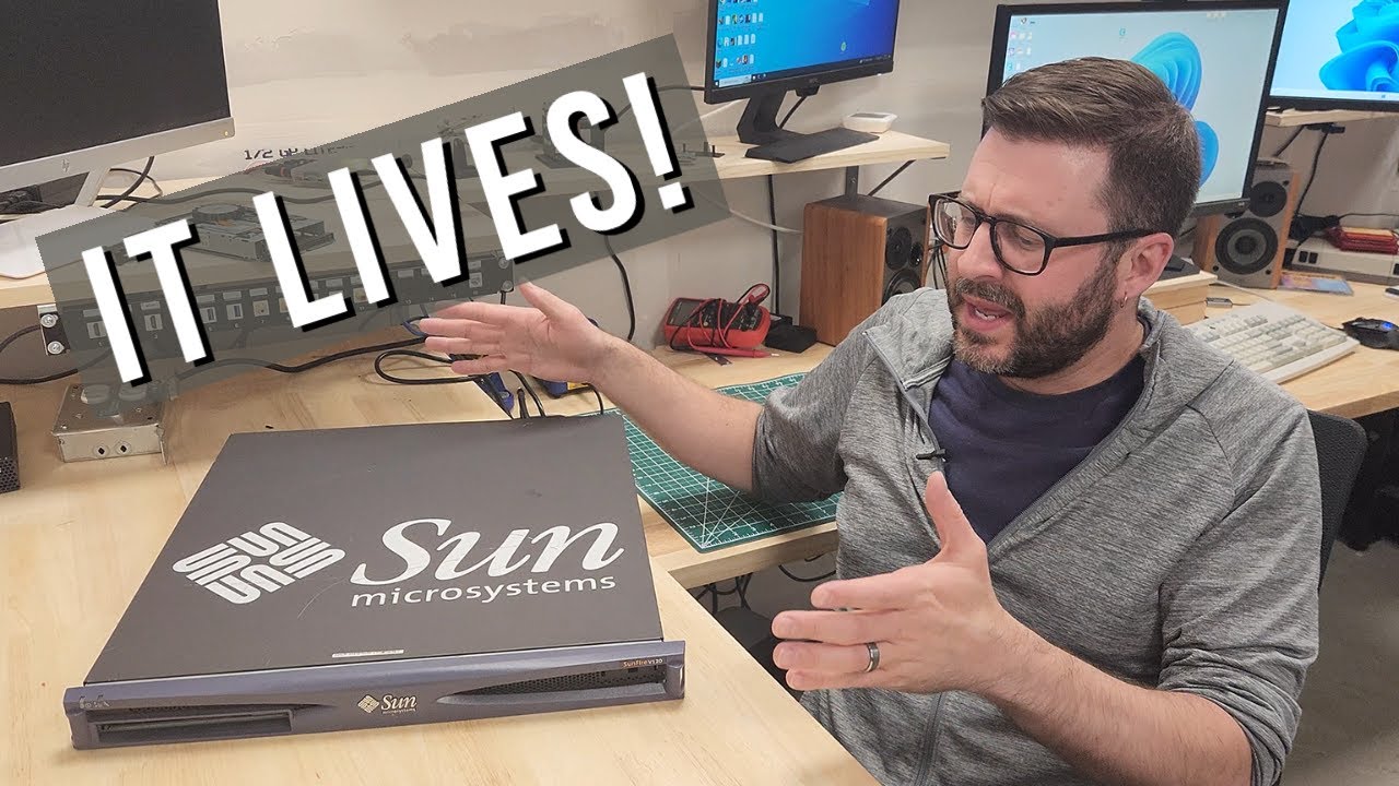 Reviving an Old Sun Microsystems V120 Server - YouTube