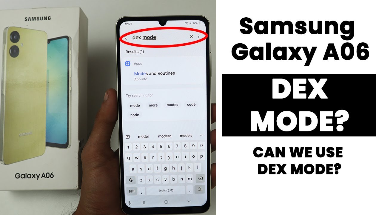 Does Samsung A06 Have Dex Mode? Can We Use Dex Mode - YouTube