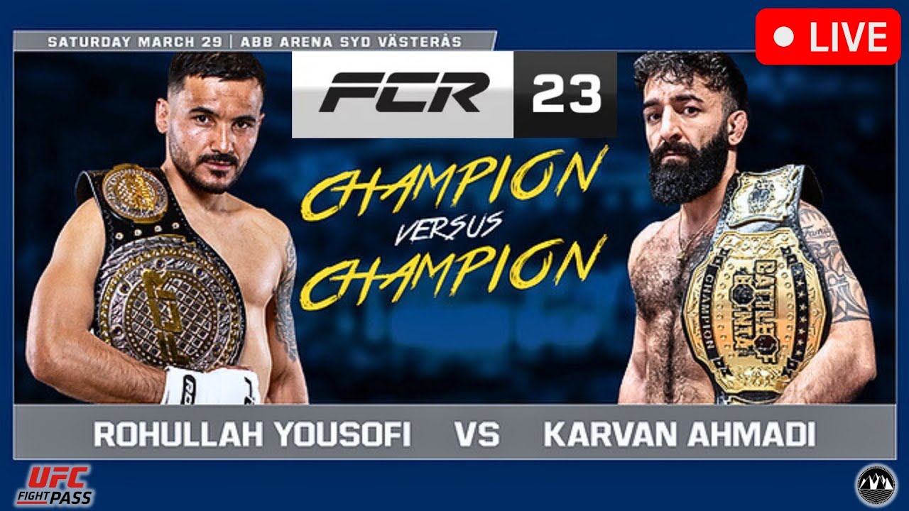 Fight Club Rush 23 | LIVE STREAM | MMA Fight Companion | FCR 23 Yousofi ...