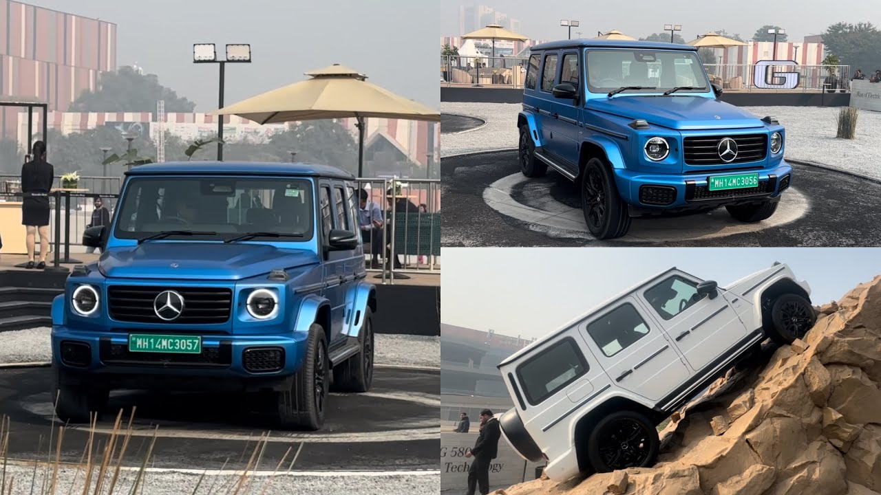 Mercedes Benz G580 | G Turn | G Wagon | Bharat Mobility Expo 2025 - YouTube