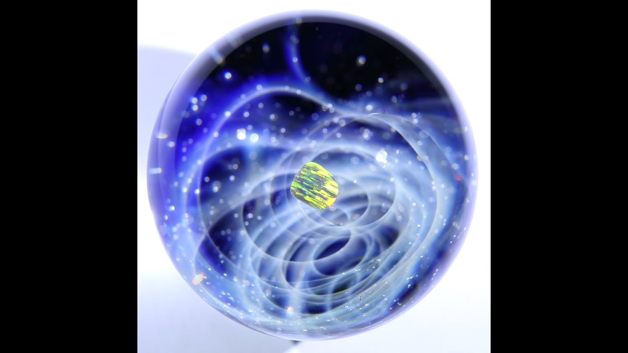 50mm Galaxy Glass Marble 宇宙ガラスマーブル - オブジェ no.M130 - YouTube
