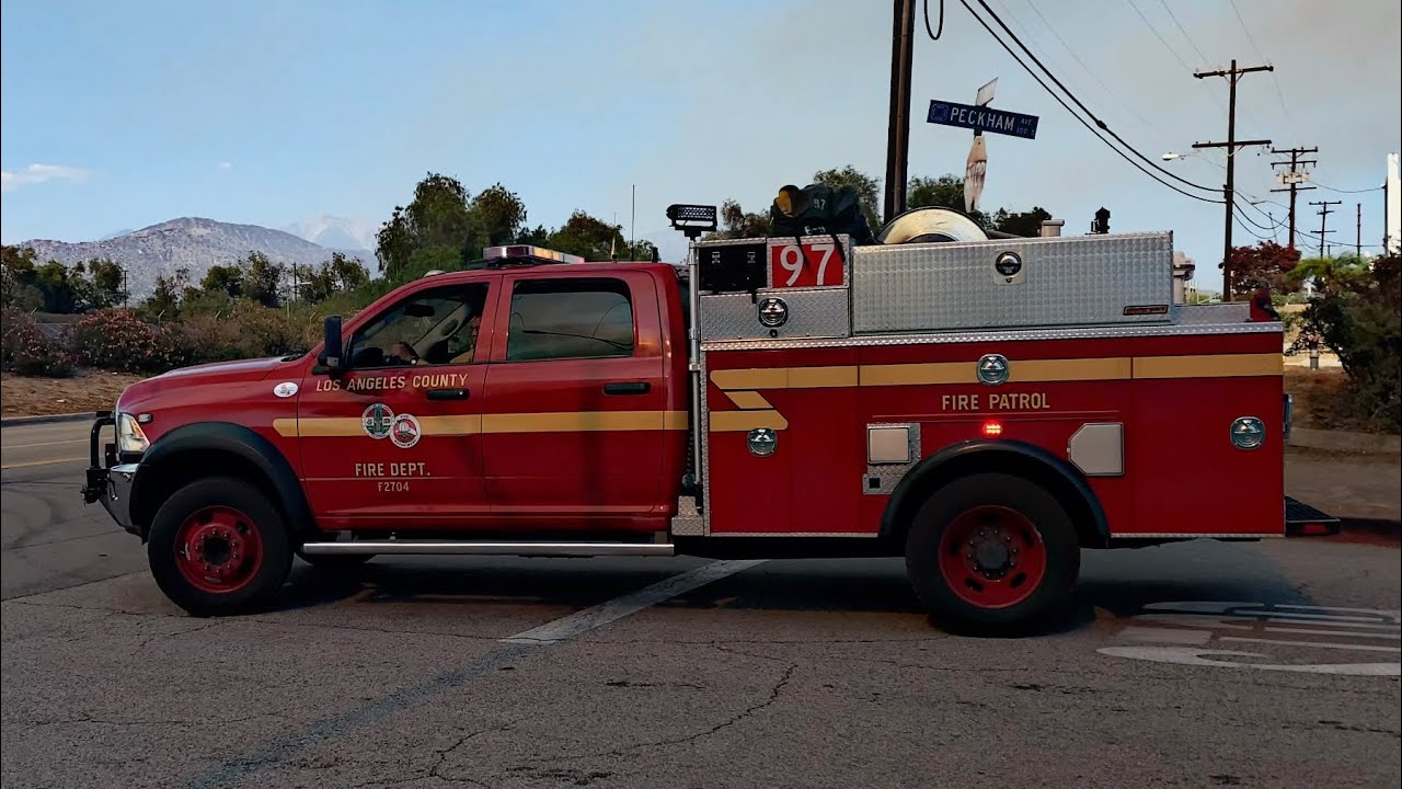 LACoFD Patrol 97 Responding Code 3 - YouTube