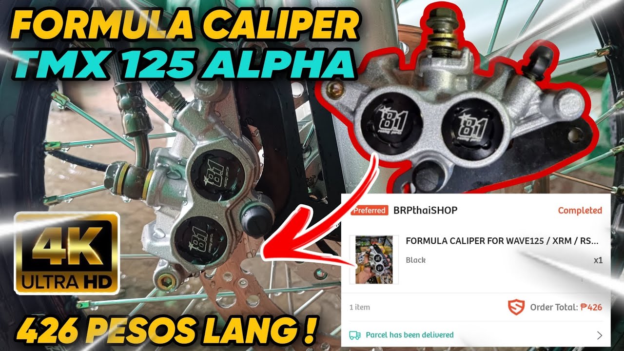 Installing Formula Caliper 8.1 to Honda TMX 125 ALPHA - Hydraulic Brake ...