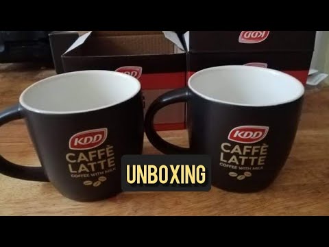 Unboxing Kdd mug cafe latte - YouTube
