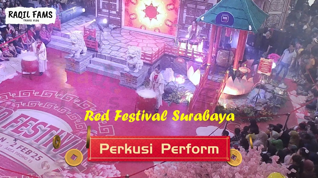 Perform Musik Perkusi Di Red Festival Tahun Baru Imlek 2025 Royal Plaza ...