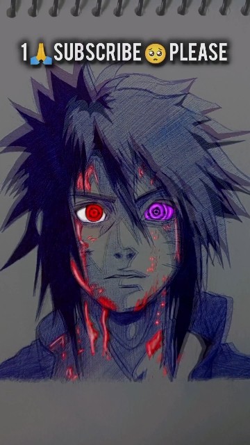 Realistic drawing of sasuke uchiha | anime drawing | anime character # ...