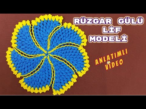 RÜZGAR GÜLÜ LİF MODELİ │Yapılışı - Anlatımlı Video