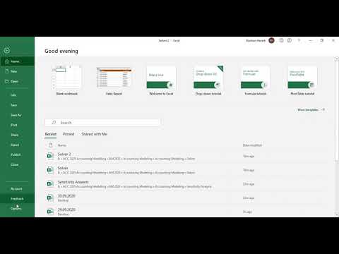 Online Discussion-Excel Solver Part 1 - YouTube