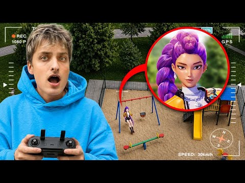 NAGRAŁEM K POP DEMON HUNTERS NA PLACU ZABAW DRONEM !!!
