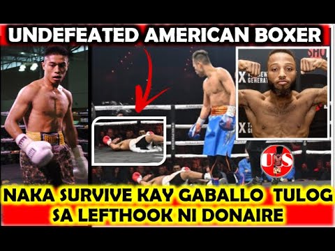 Undefeated American boxer naka SURVIVE sa batang Pinoy Tulog ang inabot ...