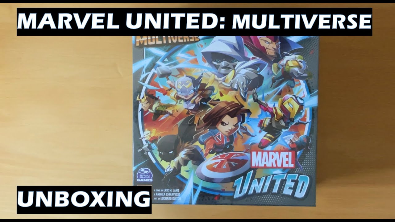Unboxing Marvel United Multiverse Core Box Board Game - YouTube