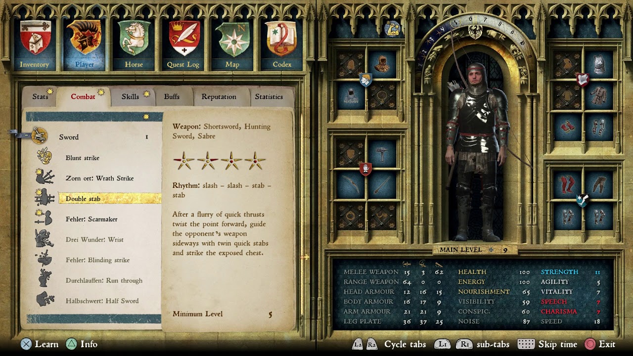 Kingdom Come: Deliverance - Heavy Swing, Brute, First Aide lll, Strong ...