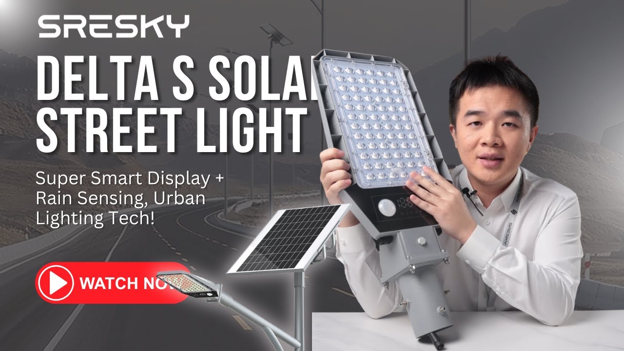 🔥 Delta S Split Solar Street Light ⚡ Super Smart Display + Rain Sensing, Urban Lighting Tech ...