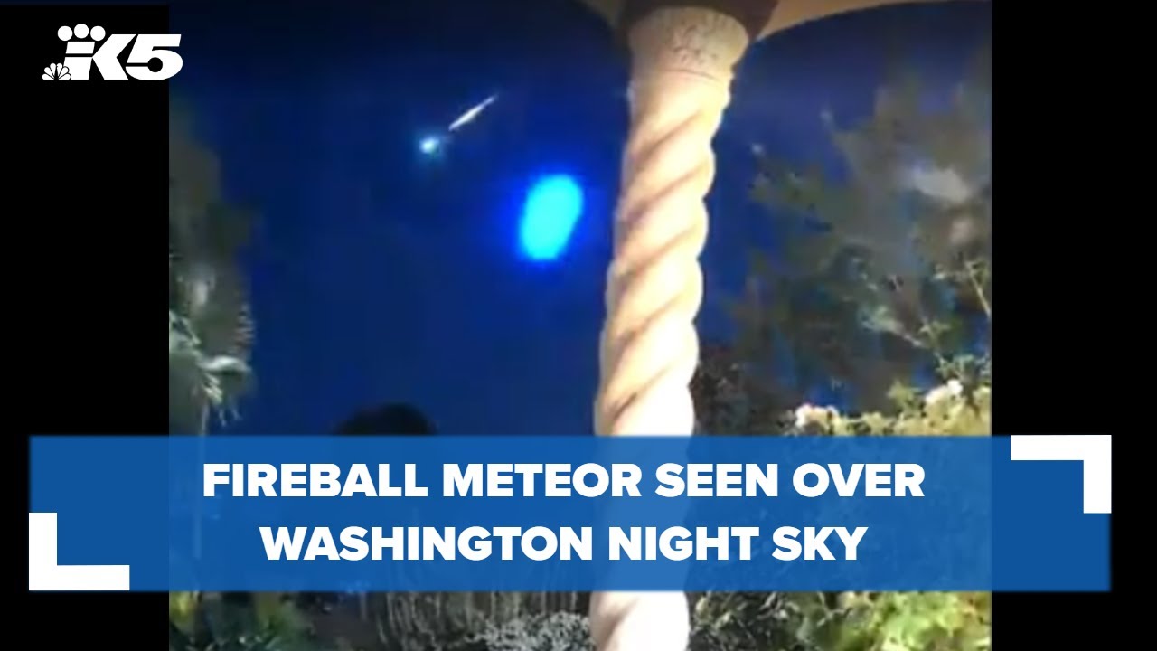 Stunning meteor viewed in Washington sky - YouTube
