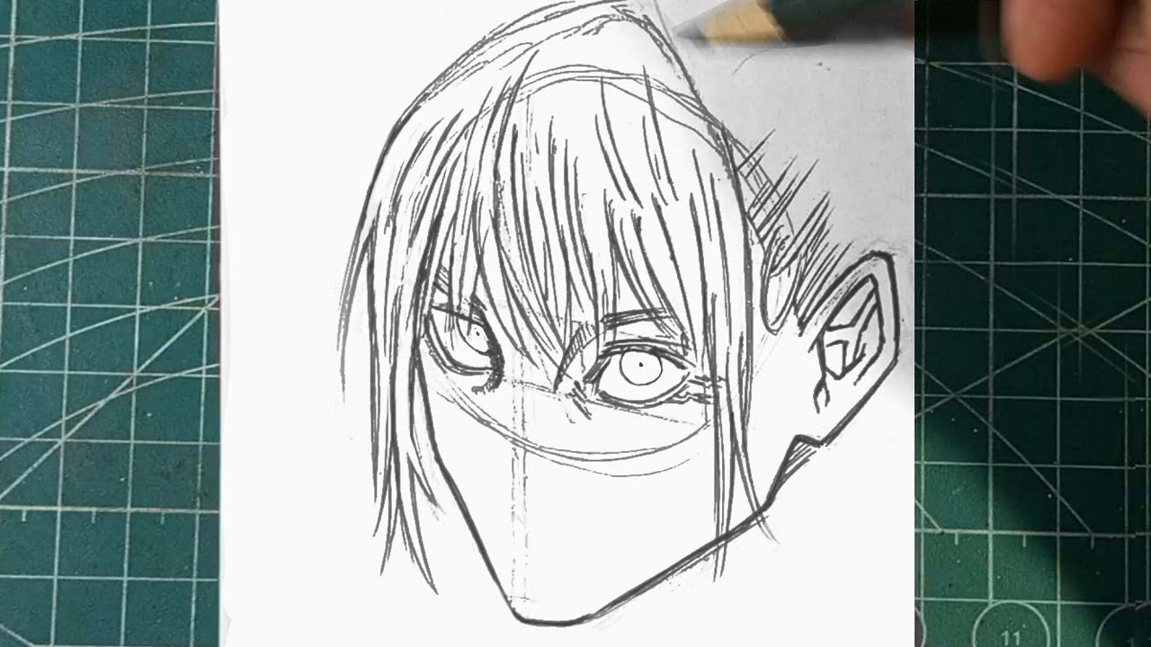 Hajime Kashimo (God of Thunder) Drawing Tutorial || Jujutsu Kaisen ...