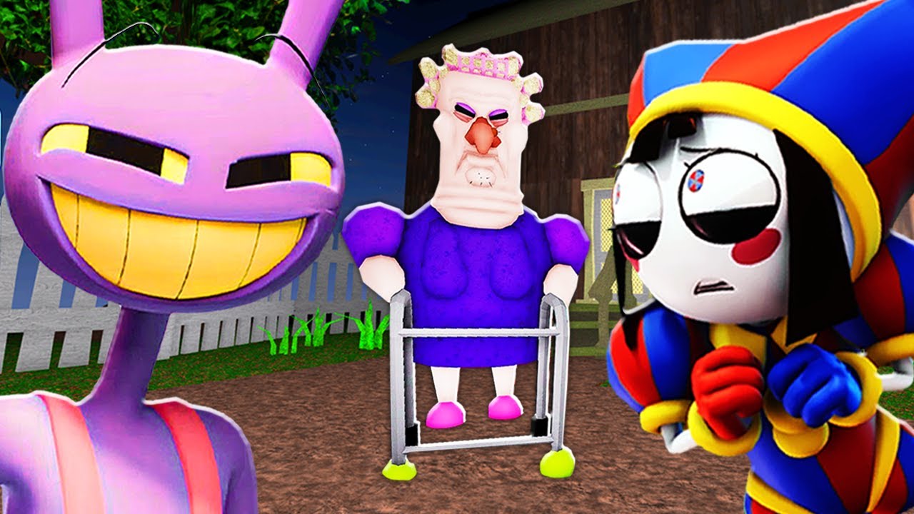 JAX Rescues POMNI from the EVIL GRUMPY GRAN - YouTube