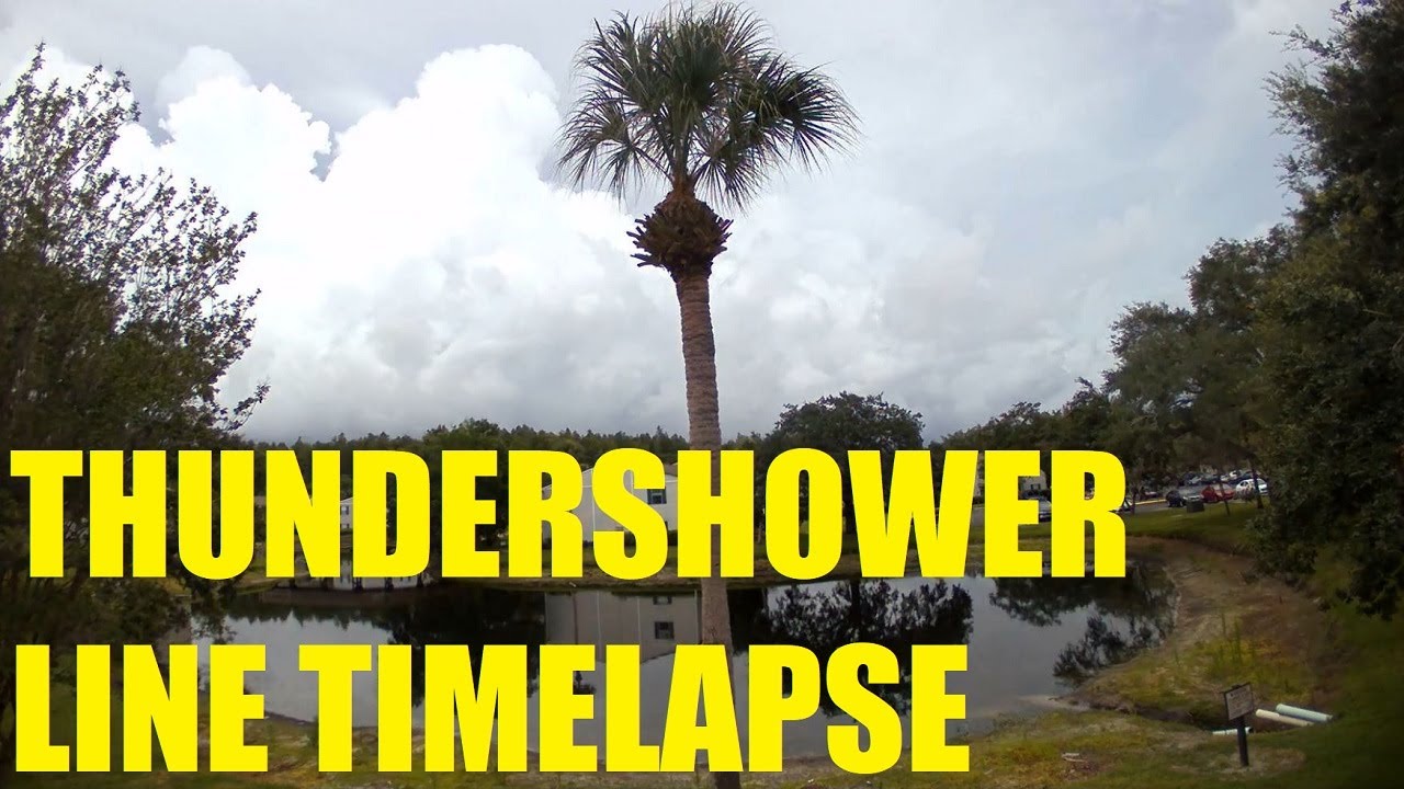 Timelapse - Line of thundershowers roll through - YouTube