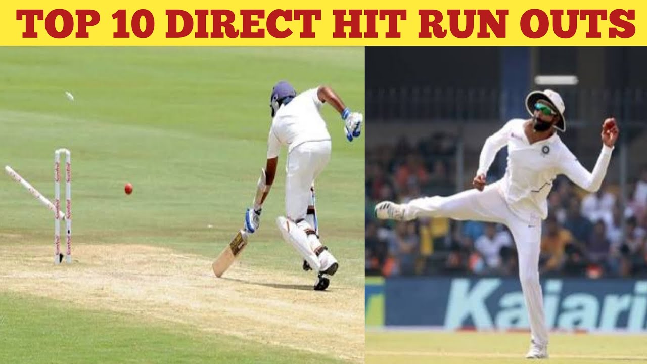 Top 10 Direct Hit Run Outs In Cricket - YouTube