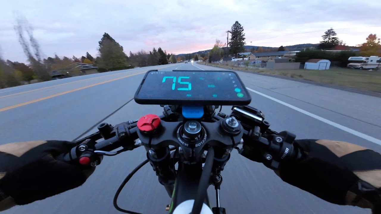 70cc Athena Motorized Bicycle Going 70+ MPH - YouTube